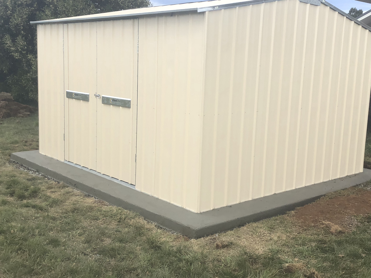 How To Fix A Garden Shed to a Concrete Slab - SteelChief