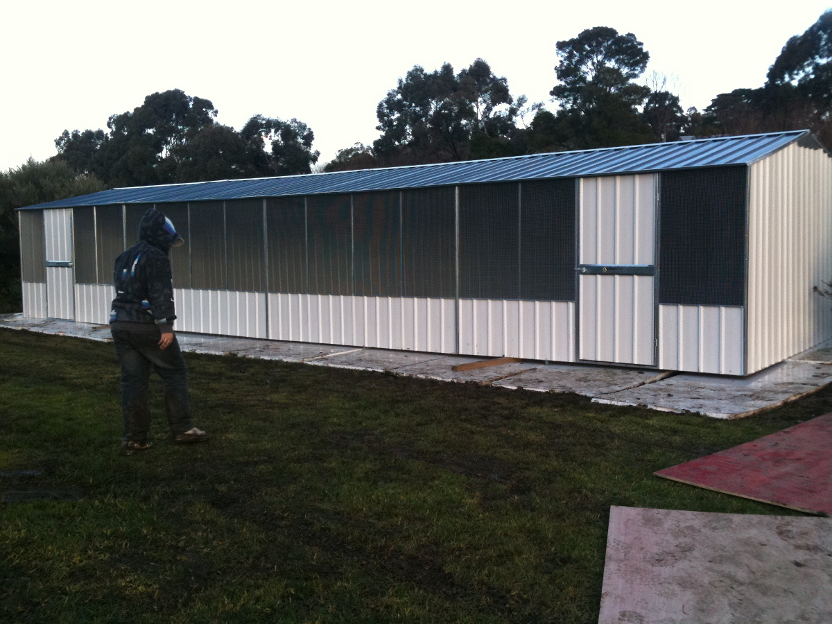Gable Roof Bird Aviaries - Custom Made in Australia | SteelChief