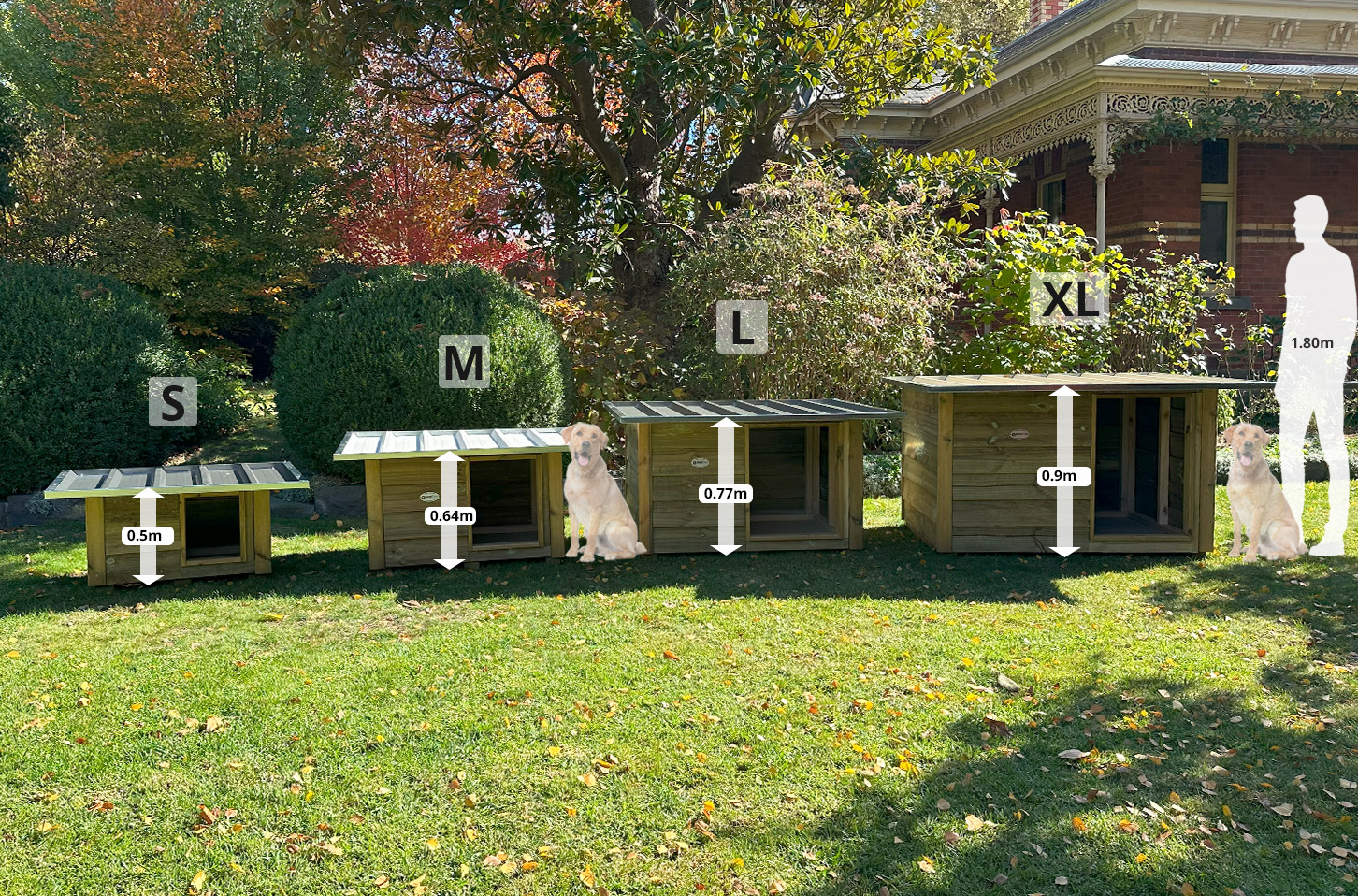 Timber Dog Kennel (Flat Roof) - SteelChief