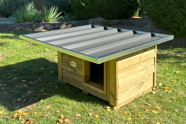 Timber Dog Kennel (Flat Roof) - SteelChief