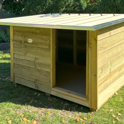 Timber Dog Kennel (Flat Roof) - SteelChief