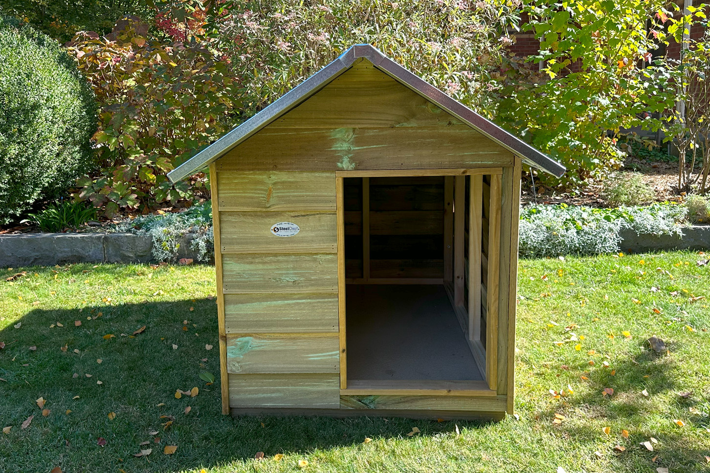 Timber Dog Kennel (Gable Roof) – Eco-Friendly & Durable - SteelChief