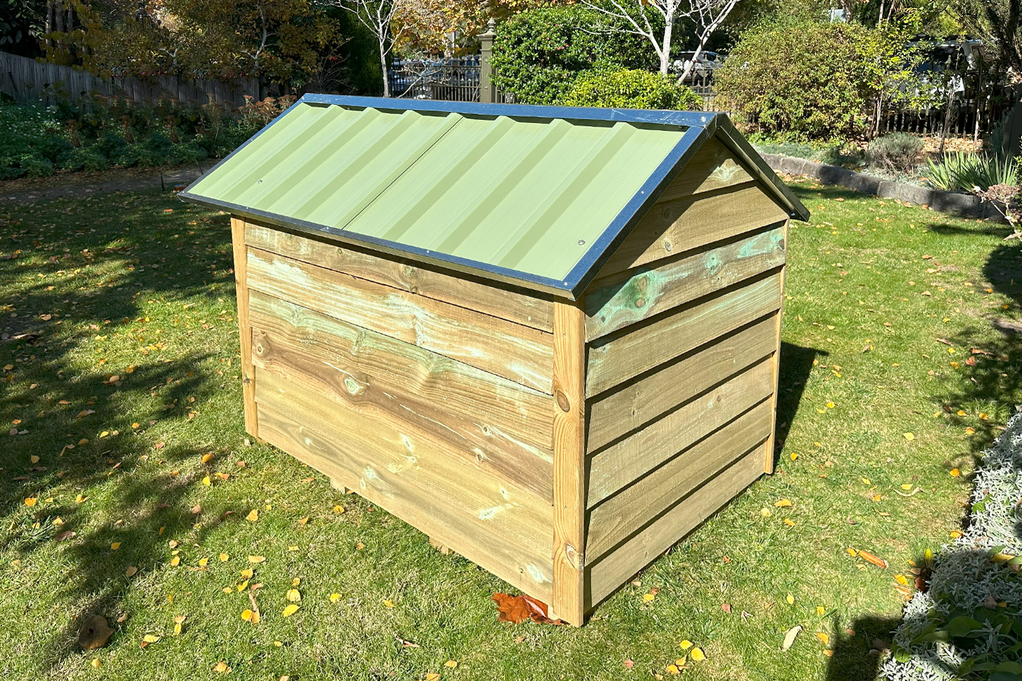 Timber Dog Kennel (Gable Roof) – Eco-Friendly & Durable - SteelChief