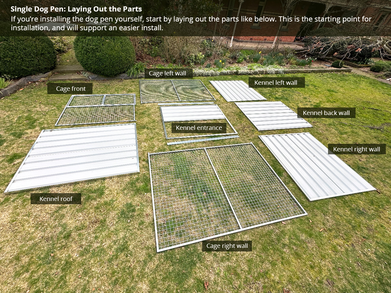 Heavy Duty Dog Pen (Single) - SteelChief